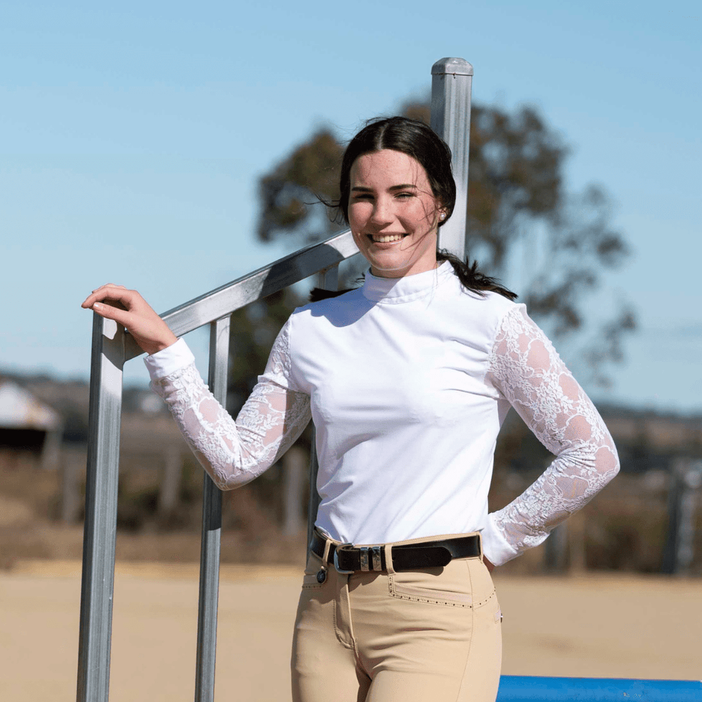 Peter Williams Merletto Show Shirt - White – Peter Williams Riding Apparel